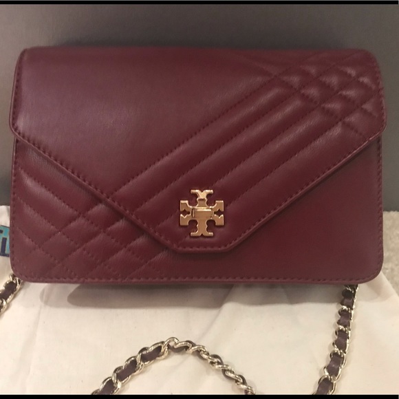 Tory Burch | Bags | Tory Burch Burgundy Mercer Crossbody Bag | Poshmark